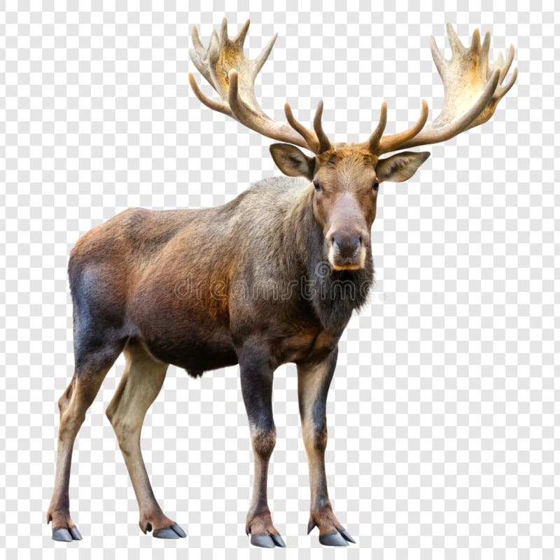 Moose Transparent Background Stock Illustration - Illustration of ...
