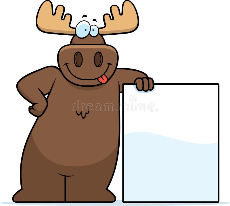 Moose Dancing stock vector. Illustration of animal, dancing - 10669195