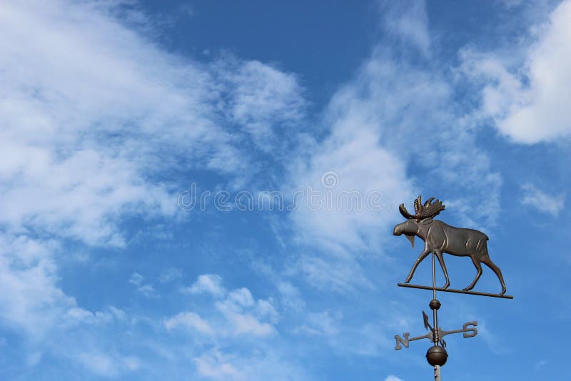 Moose weathervane stock photo. Image of west, north, direction - 26108590