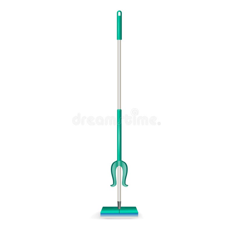 Mop icon, realistic style stock vector. Illustration of cleaner - 142248687