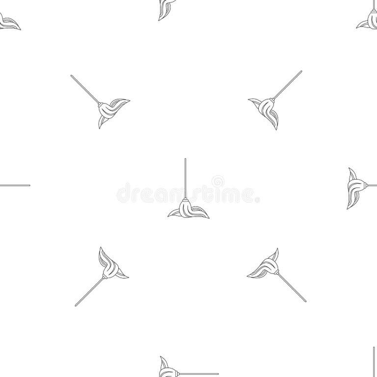Mop Pattern Seamless Vector Stock Vector - Illustration of line, repeat ...