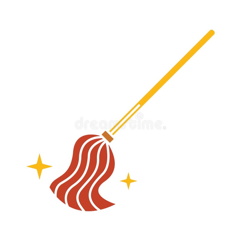 Mop. Vector Illustration Decorative Design Stock Vector - Illustration ...