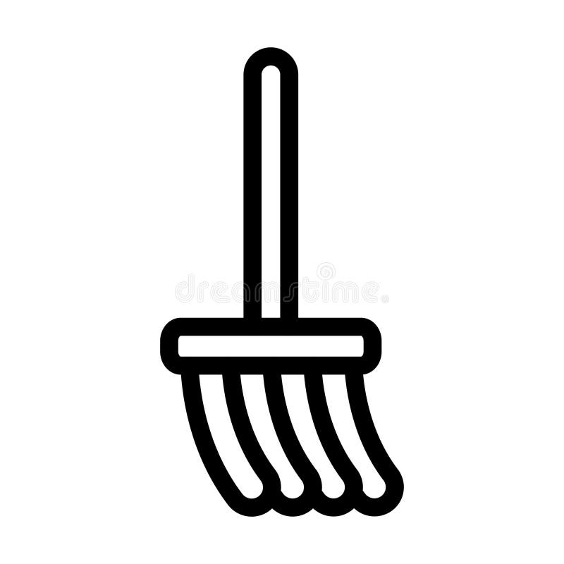 Mop Vector Thick Line Icon for Personal and Commercial Use Stock ...