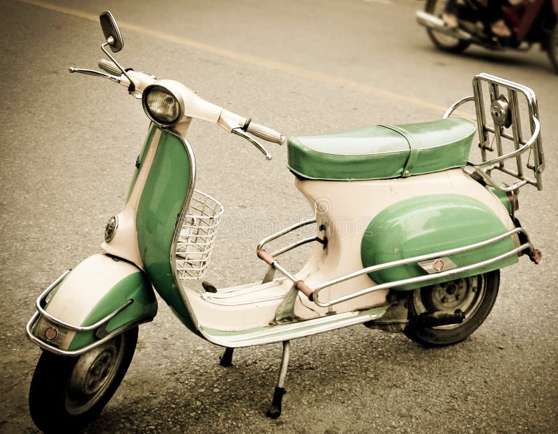 Moped stock image. Image of pavement, scooter, outside - 18993785