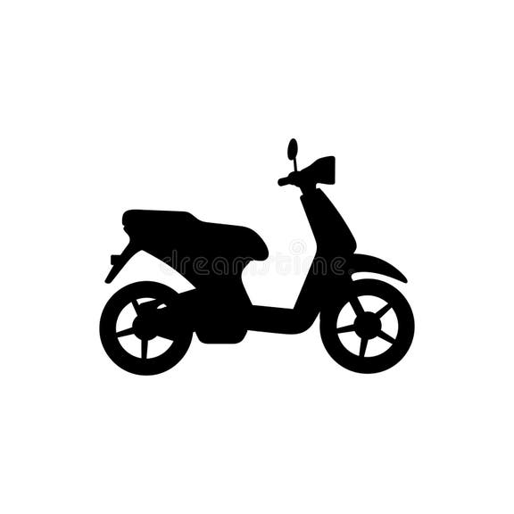 Moped icon stock vector. Illustration of lowspeed, scooter - 306214215
