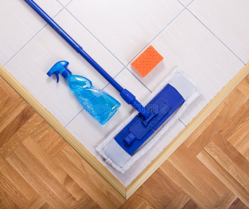 Mopping Equipment on the Floor Stock Image - Image of sponge, supplies ...