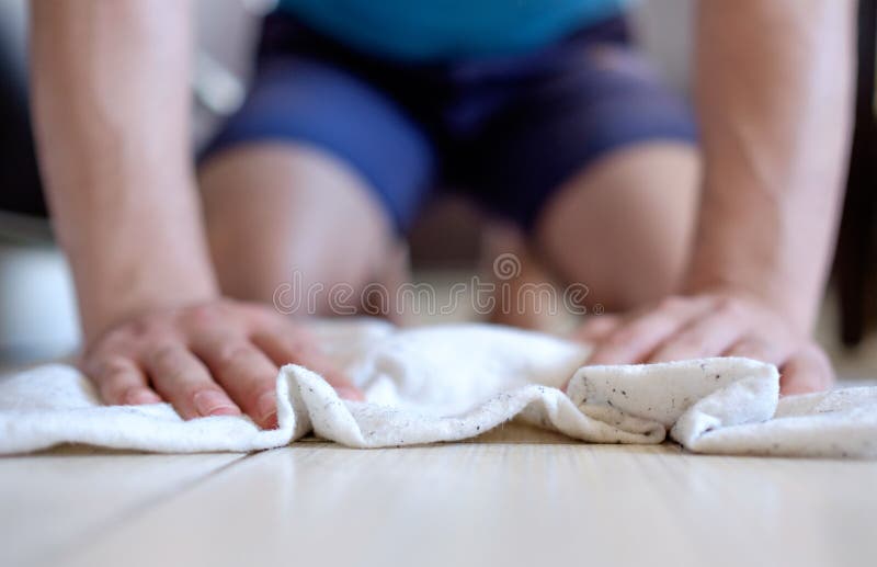 Mopping the floor stock photo. Image of cloth, hygiene - 71189132