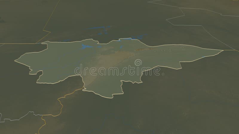 Mopti, Mali - Outlined. Relief Stock Illustration - Illustration of ...