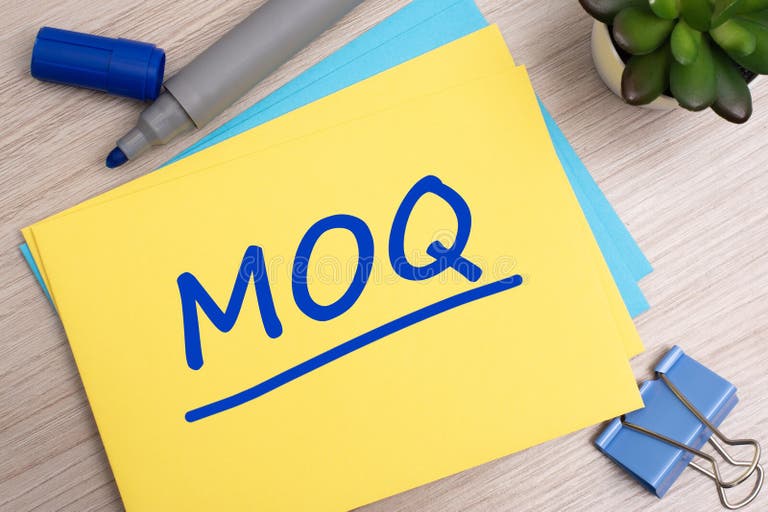 MOQ - Minimum Order Quantity - Acronym Text Concept with Marker on ...