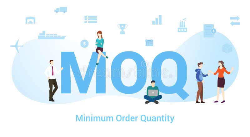 Moq Minimum Order Quantity Concept with Big Word or Text and Team ...