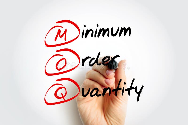 MOQ Minimum Order Quantity - Fewest Number of Units Required To Be ...