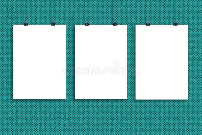 Moquerie D'affiche Du Livre Blanc Trois, Moquerie De Mur Illustration ...