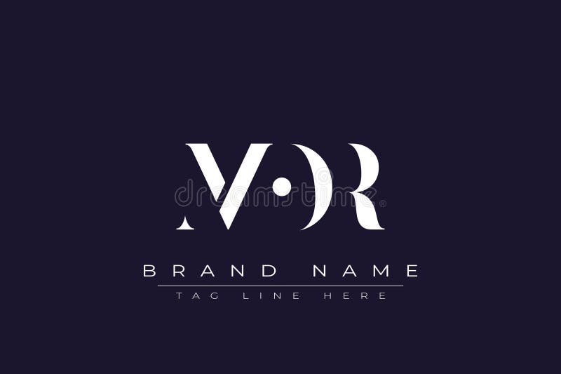 MOR Abstract Letter Logo Design Stock Vector - Illustration of icon ...
