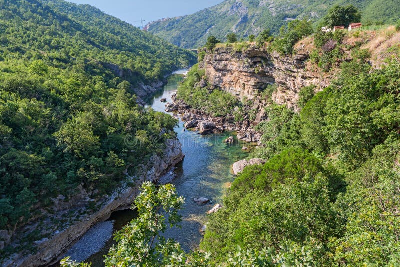 Moraca river in Montenegro stock photo. Image of extreme - 95472560