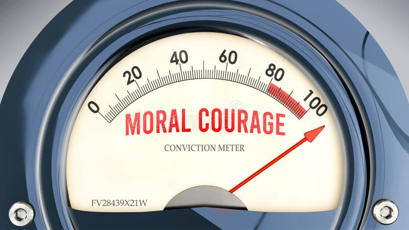 Moral Courage and Conviction Meter that is Hitting a Full Scale ...
