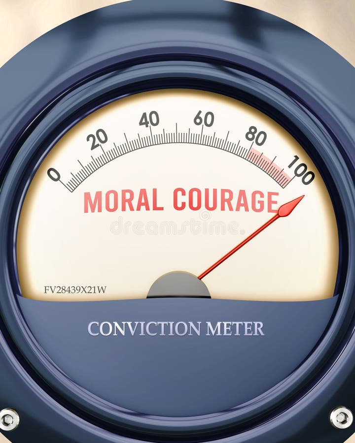 Moral Courage and Conviction Meter that is Hitting a Full Scale ...