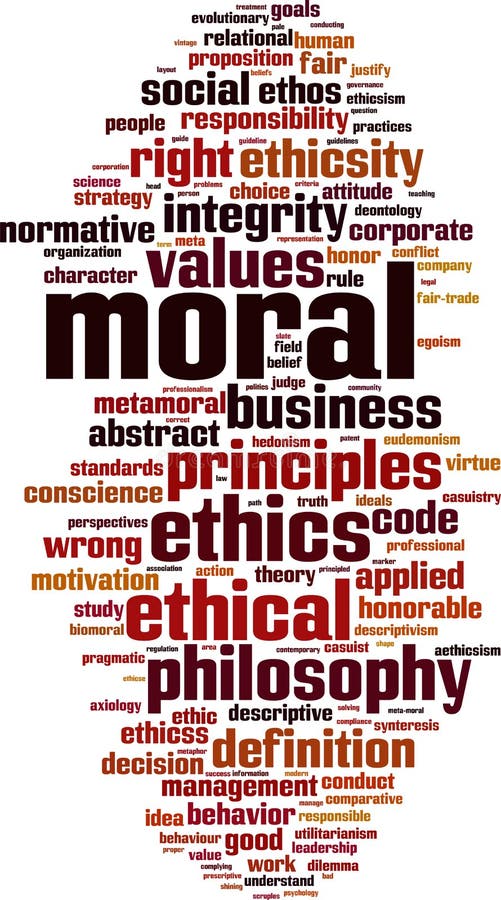 Moral word cloud stock vector. Illustration of moralism - 205517783