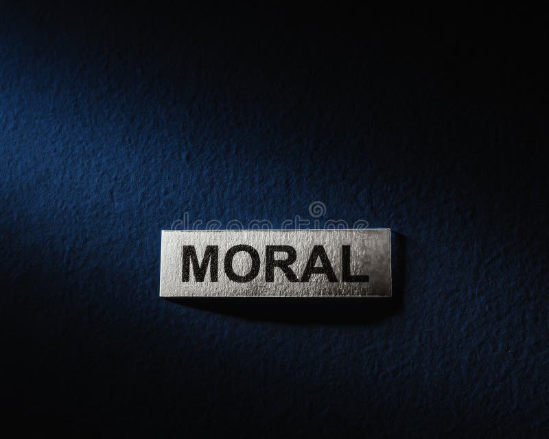 Reminder about Morality and Ethics Stock Photo - Image of ethics, right ...