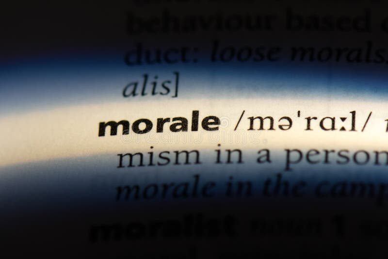 Morale stock image. Image of writing, isolated, printed - 126543017