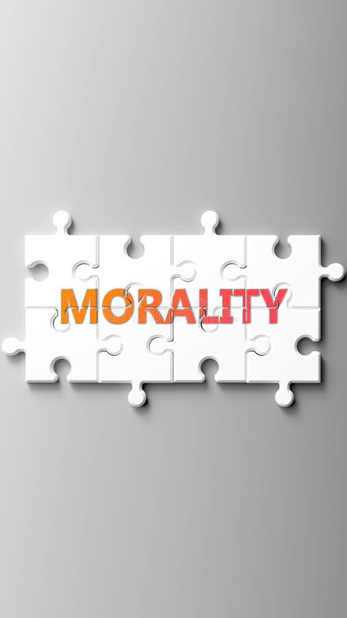 Morality Complex Like a Puzzle - Pictured As Word Morality on a Puzzle ...