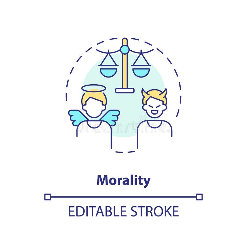 Morality concept icon stock vector. Illustration of legislation - 273573397