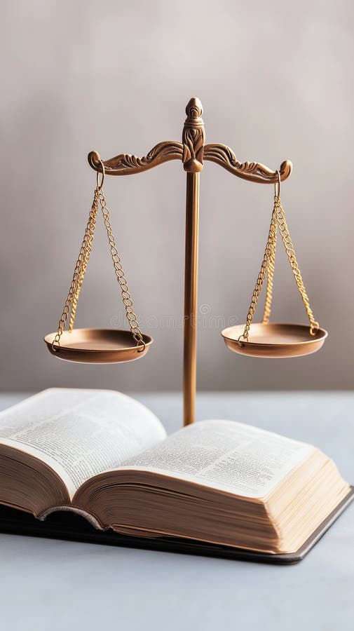 Morality Symbolized by a Book and Scales with Ethical Wisdom Stock ...