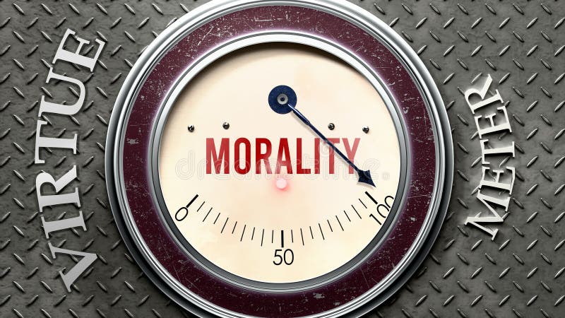 Morality and Virtue that is Hitting a Full Scale, Showing a Very High ...