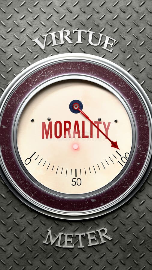 Morality and Virtue that is Hitting a Full Scale, Showing a Very High ...