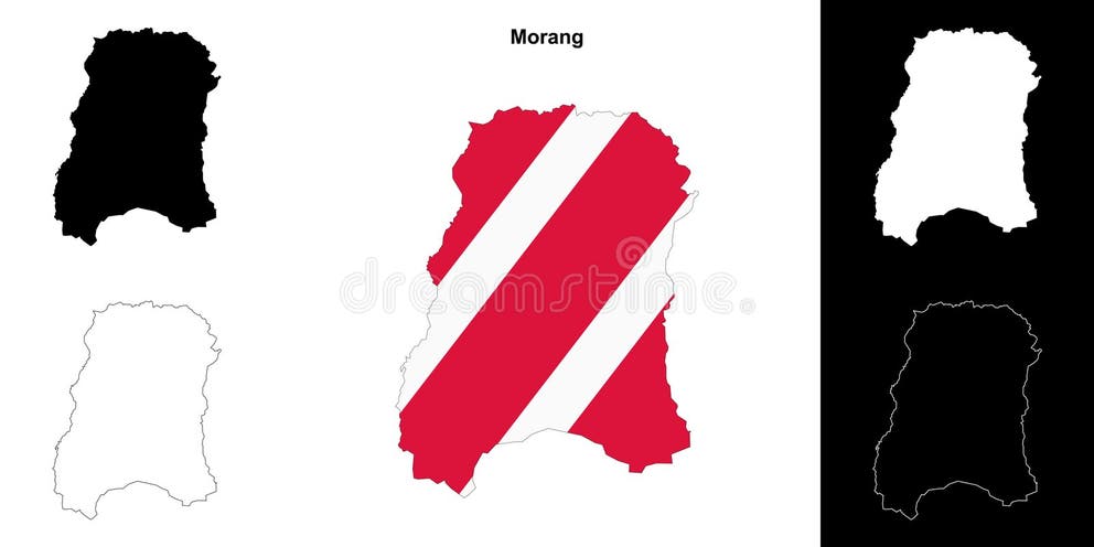 Morang outline map stock vector. Illustration of detailed - 371576534