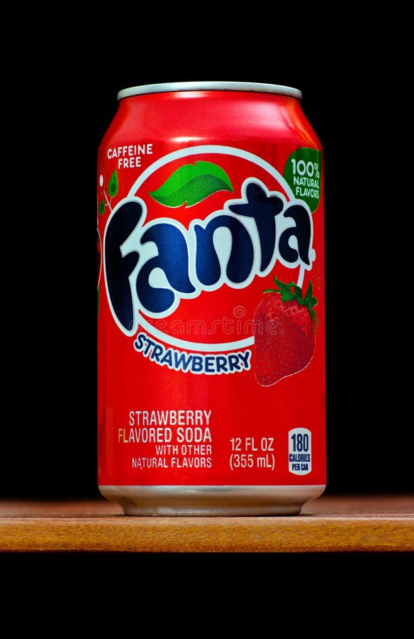 Morango de Fanta imagem editorial. Imagem de editorial - 63577000