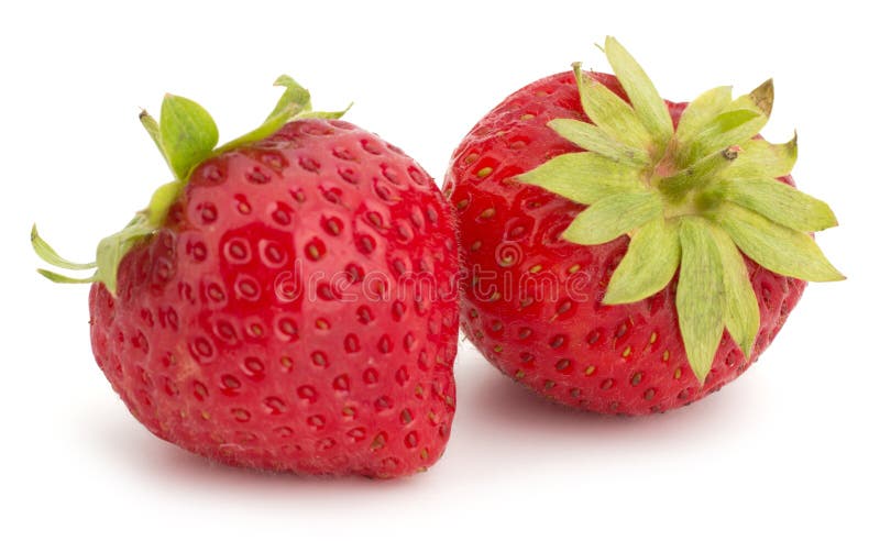 Morango Isolada No Fundo Branco Imagem de Stock - Imagem de agricultura ...