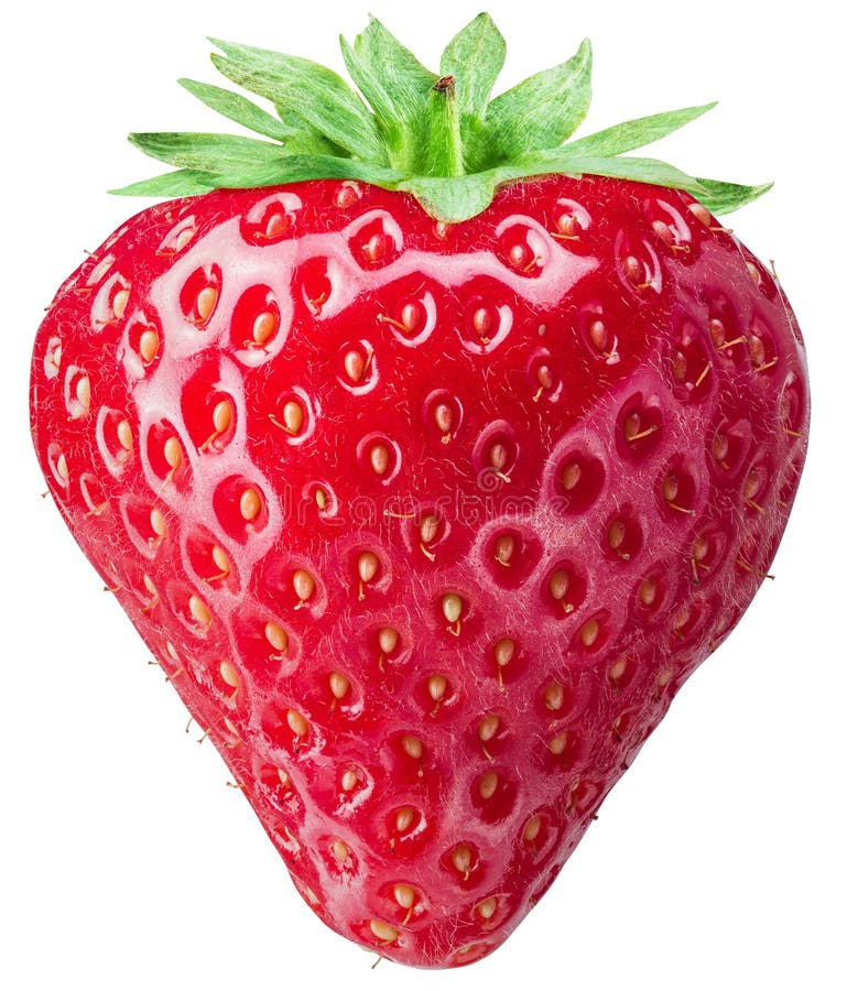 Morango no fundo branco imagem de stock. Imagem de entalhe - 74233639