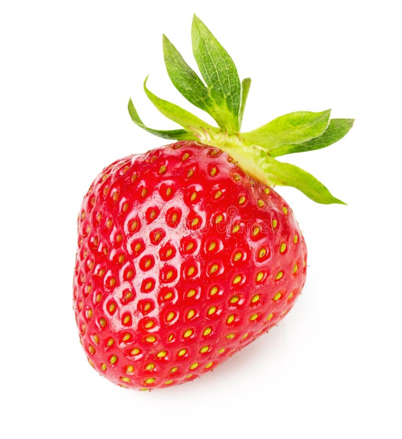 Morango Saboroso Isolada No Fundo Branco Imagem de Stock - Imagem de ...