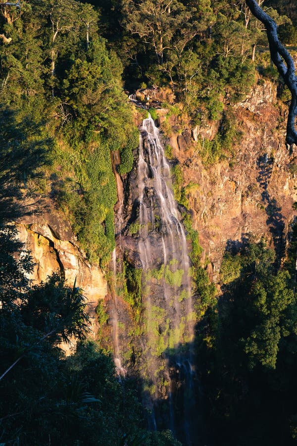 Full View of Morans Falls from the Look Out. Stock Photo - Image of ...