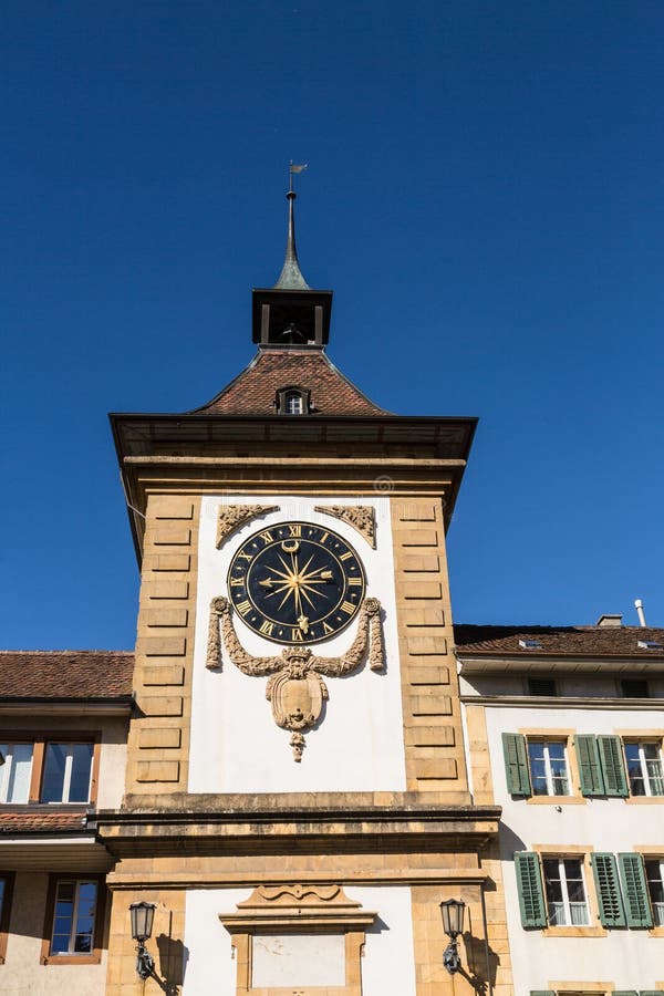Vieille Ville De Morat En Suisse Photo stock - Image du extérieur ...