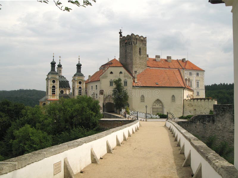 Moravian Castle Vranov Nad Dyji Stock Image - Image of history ...