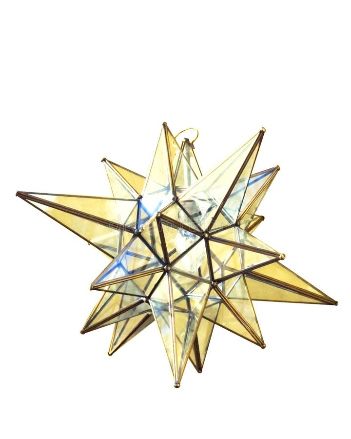 Moravian Star Lamp stock image. Image of decoration, starlight - 6089583
