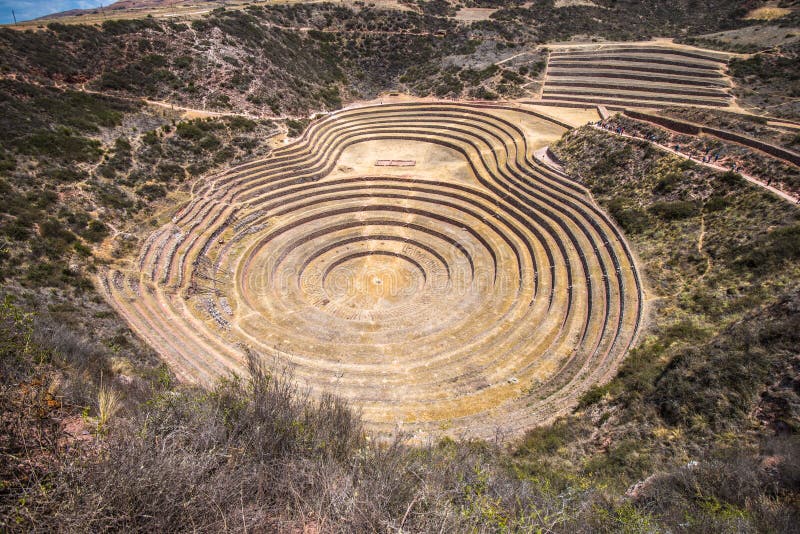 Moray, an Archaeological Site Near Cusco, Peru Stock Image - Image of ...