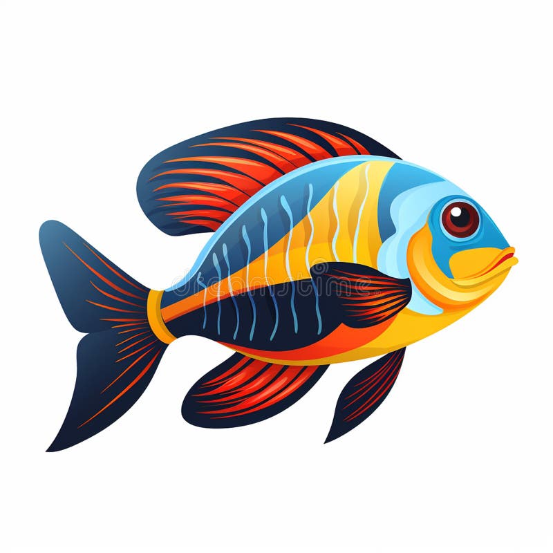 Moray Eel Swimming in Cave Digital Art Stock Vector - Illustration of ...