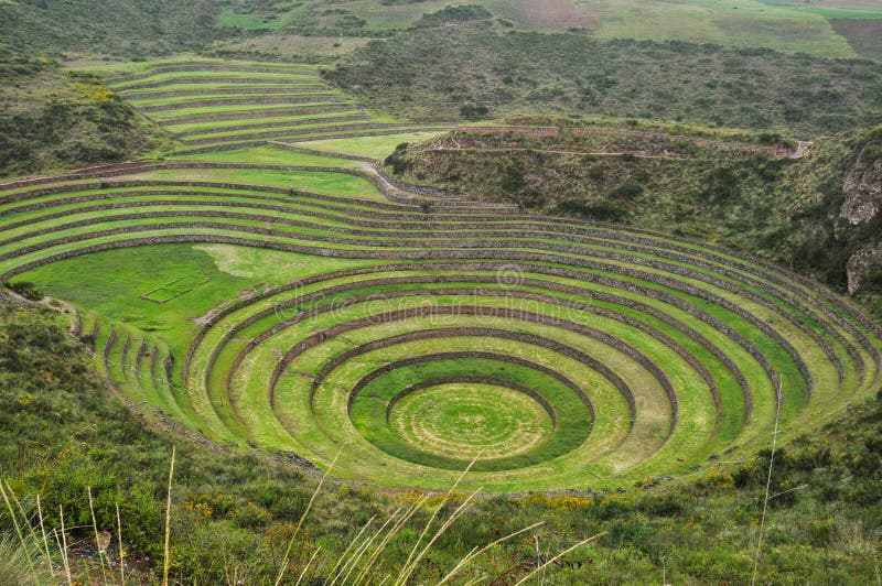 Moray Inca s ruins, Peru stock photo. Image of landscape - 42159136