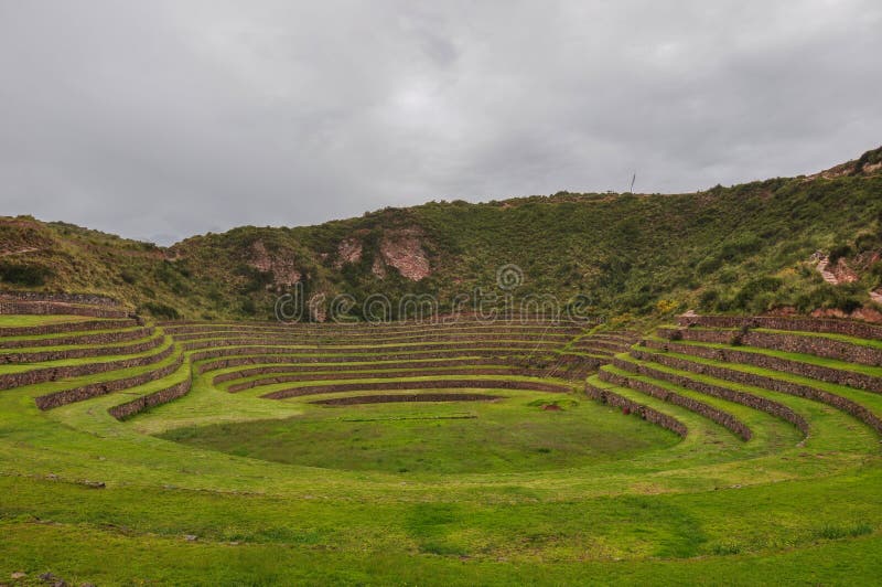 Moray Inca s ruins, Peru stock image. Image of loneliness - 42159163