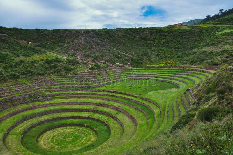 Moray Inca s ruins, Peru stock image. Image of ceremonial - 42159277