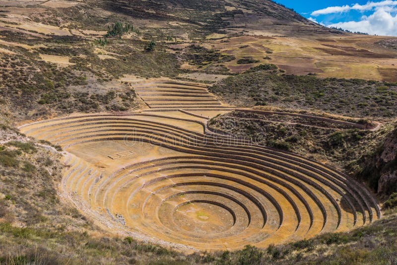 Moray Ruins Peruvian Andes Cuzco Peru Stock Photo - Image of ...
