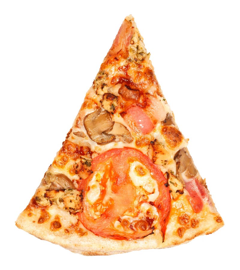 Morceau de pizza image stock. Image du studio, nourriture - 30656505