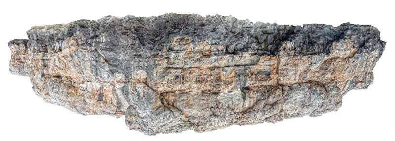 Morceau rocheux de terre image stock. Image du isolement - 52354269