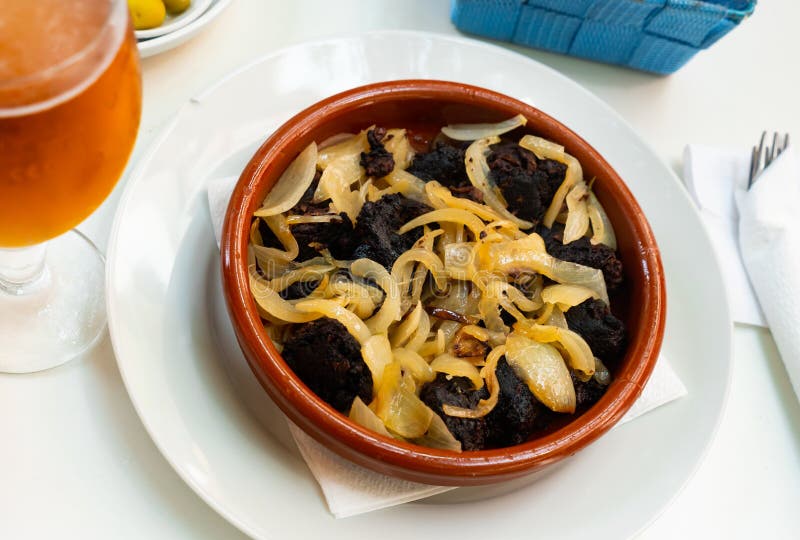 Morcilla Con Cebolla Traditional Spanish Sausage Stock Photos - Free ...