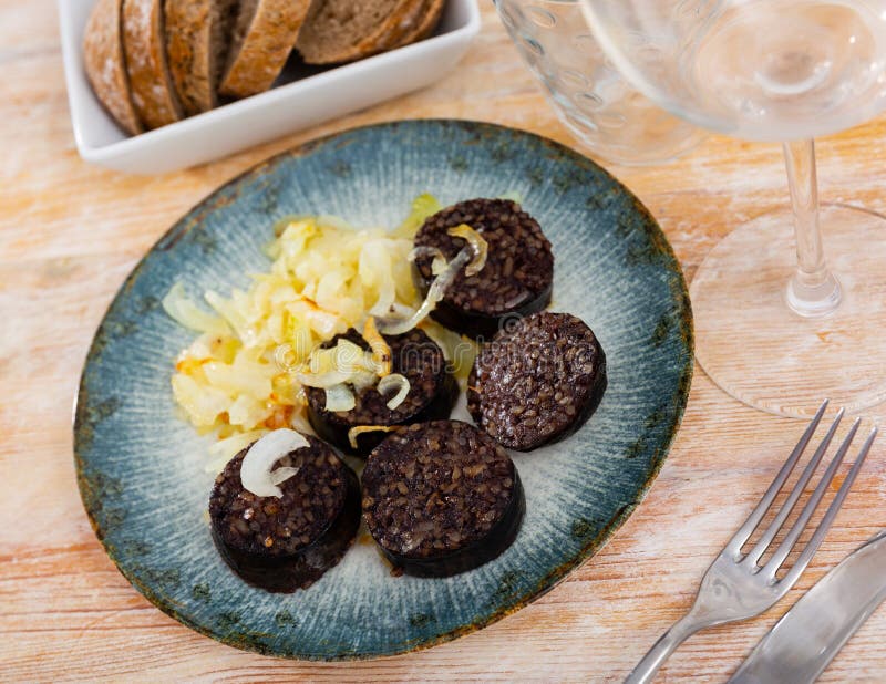 Morcilla Con Cebolla Traditional Spanish Sausage Stock Photos - Free ...