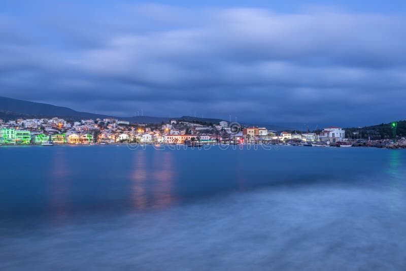 Mordogan, Izmir, Turkije stock afbeelding. Image of baai - 50320629