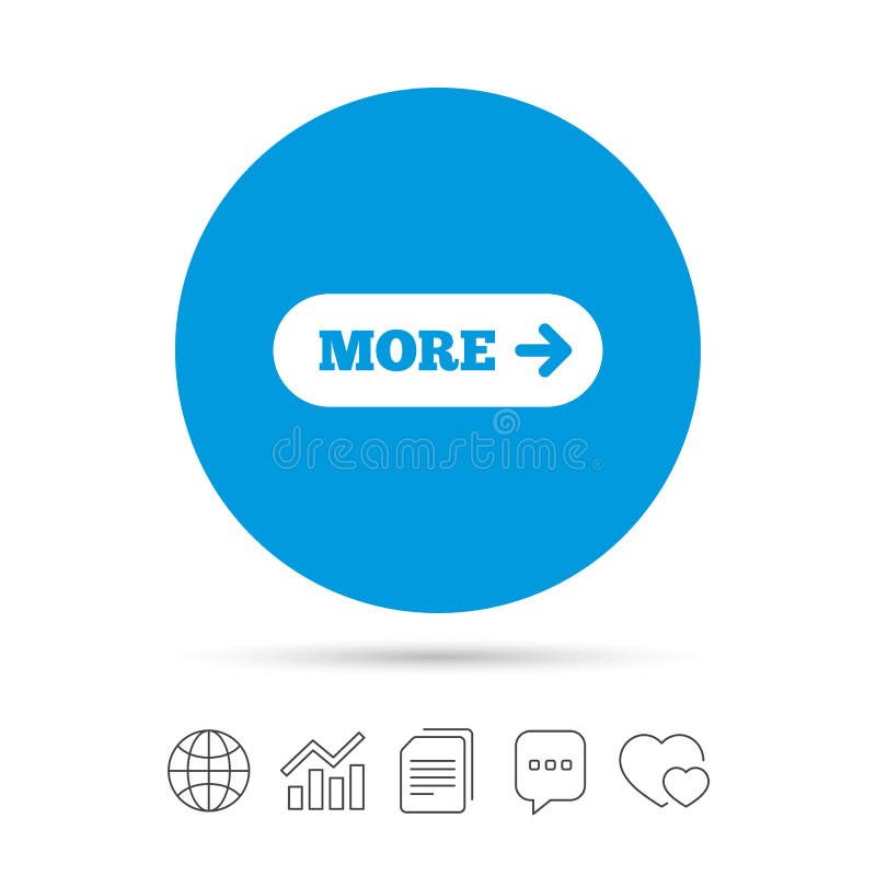 More with Arrow Sign Icon. Details Symbol Stock Vector - Illustration ...