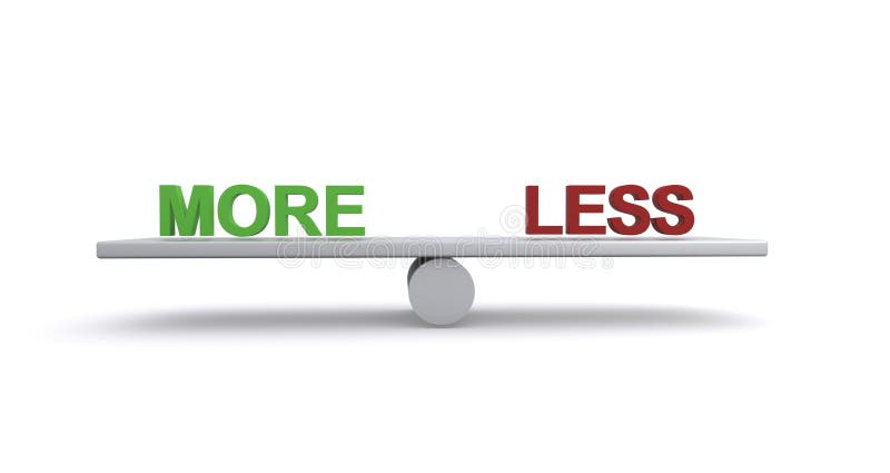 More less balance on white stock illustration. Illustration of kiss ...